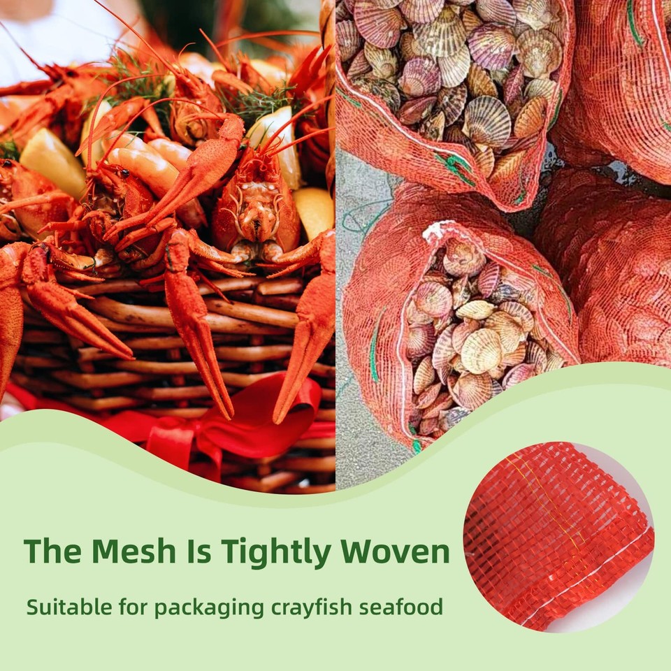 10 Lb Mesh Onion Bags 11"—18" Mesh Produce Bags Hanging Reusable ...