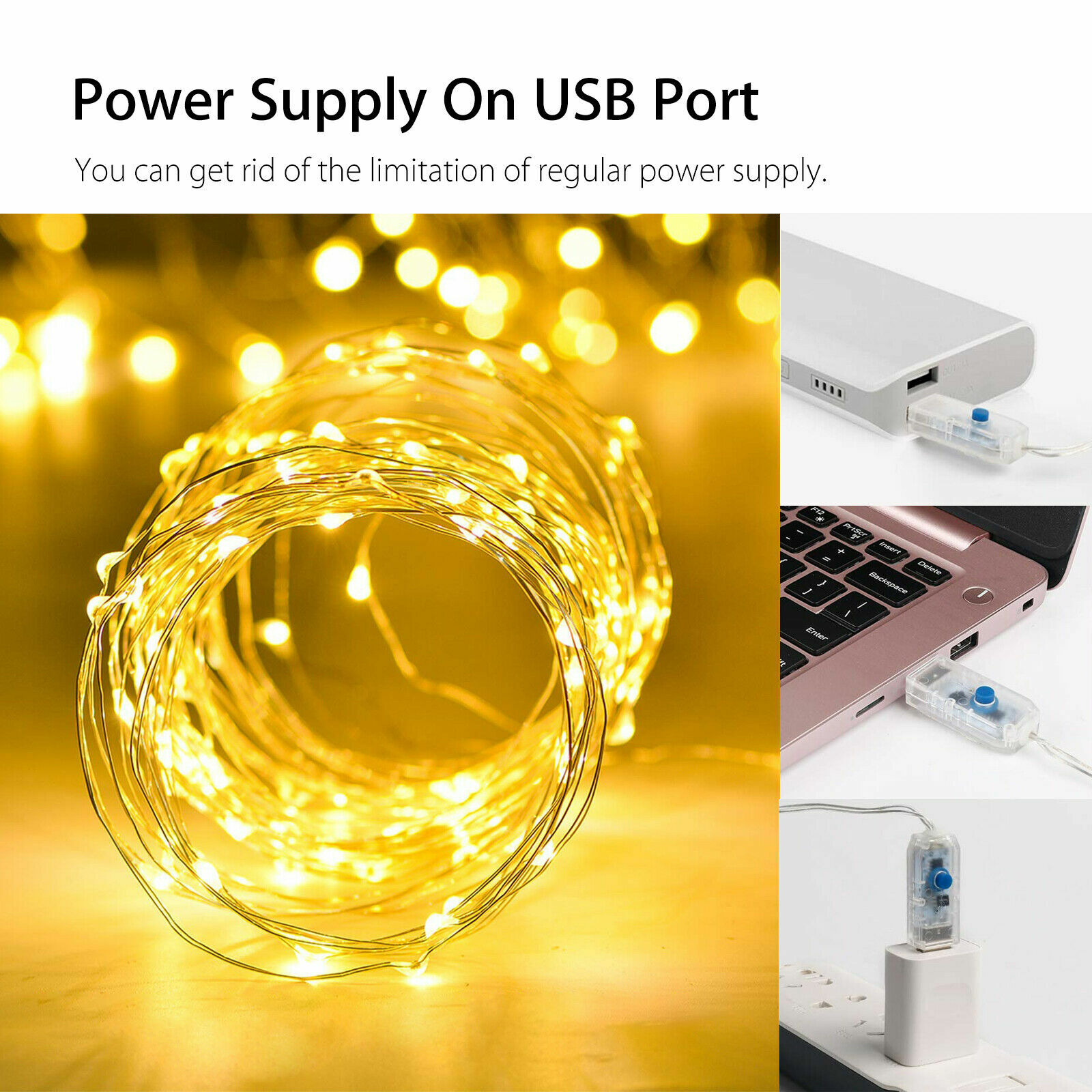 300LED Party Wedding Curtain Fairy Lights USB String Light Home w/Remote Control | eBay