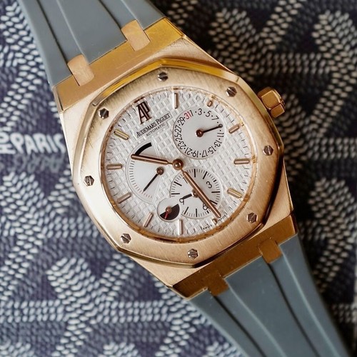 AP Bands Grey Rubber Strap For Audemars Piguet Royal Oak 15300 15400 ...