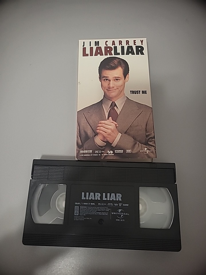 Vintage VHS Liar Liar Jim Carrey Movie Comedy Family | eBay