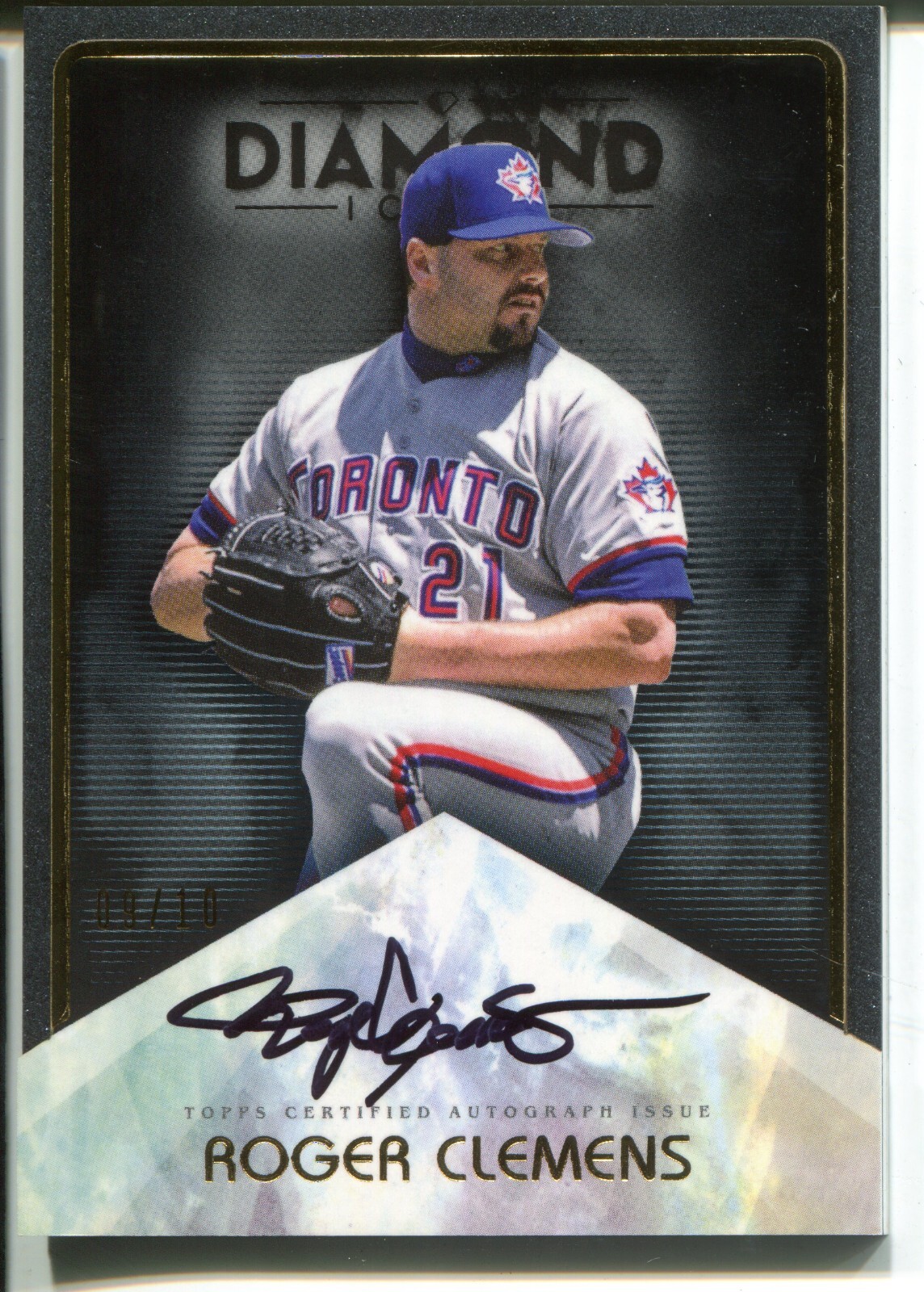 2023 TOPPS DIAMOND ICONS AUTOGRAPHED CARD ROGER CLEMENS TORONTO BLUE ...