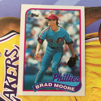 1989 Topps #202 Brad Moore Philadelphia Phillies | eBay