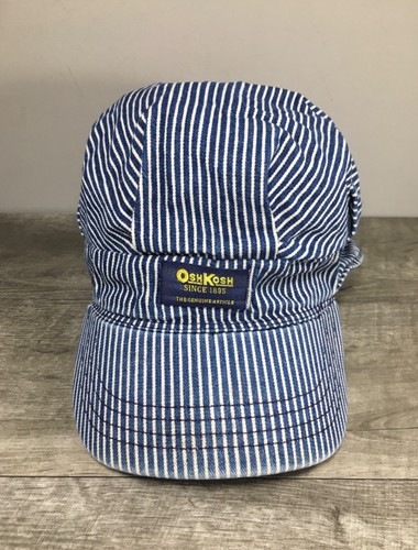 OshKosh Railroad Hat Cap Engineer Conductor Made in USA SnapBack ...