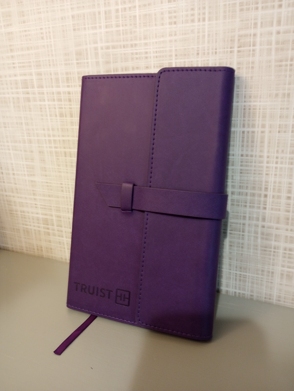 TRUIST Purple Covered Trifold Soft Touch Faux Leather Journal Notebook ...