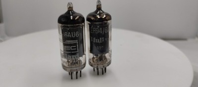 Matched Pair of Mullard 6AU6 NOS Vintage TESTED GOOD EF94 UK GB low ...