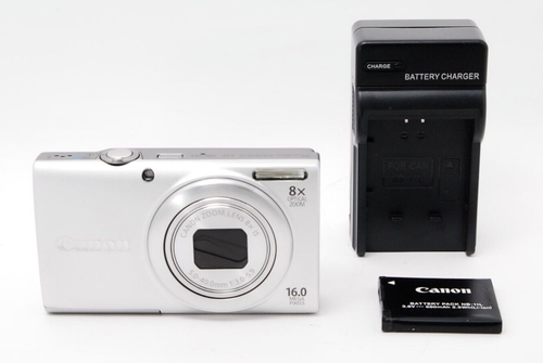 Canon PowerShot A4000 IS 16.0MP Compact Digital Camera | Silver | 3x ...