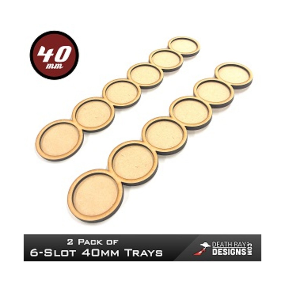 Death Ray Designs Battle Tray 6-Slot 40mm Rank Movement Trays New | eBay