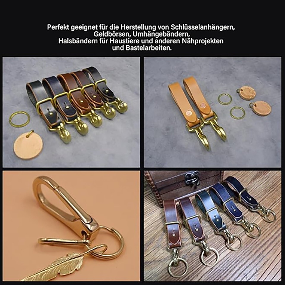 For Dog Leashes Brass Swivel Hook Snap Hook Clip Rust-resistant Finish ...