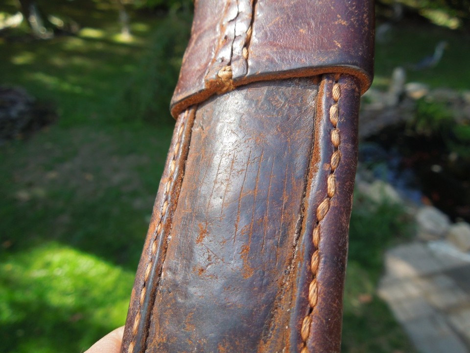 Antique Vintage Mexican Dagger Fighting Knife w/ Leather Monogrammed ...