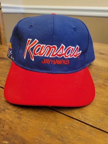 NWT Vintage Sports Specialties NCAA Kansas Jayhawks Script Logo ...