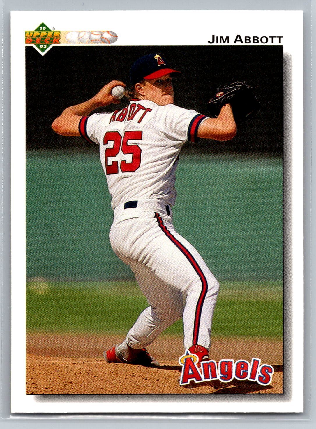 1992 Upper Deck Baseball #325 Jim Abbott California Angels | eBay