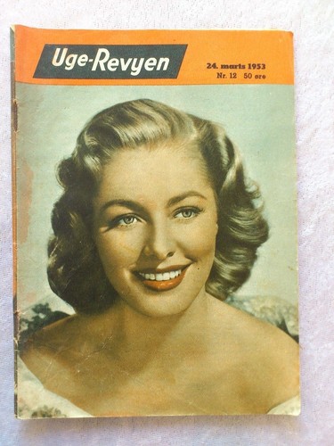 "UGE-REVYEN" 12/1953.Eleanor Parker.Ava Norring.Jennifer Jones.Doris ...