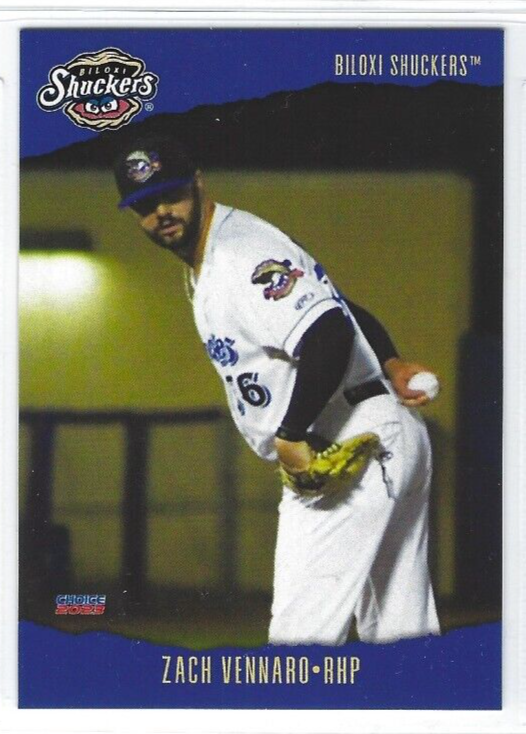 2023 Biloxi Shuckers (Double A-Milwaukee Brewers) Zach Vennaro | eBay
