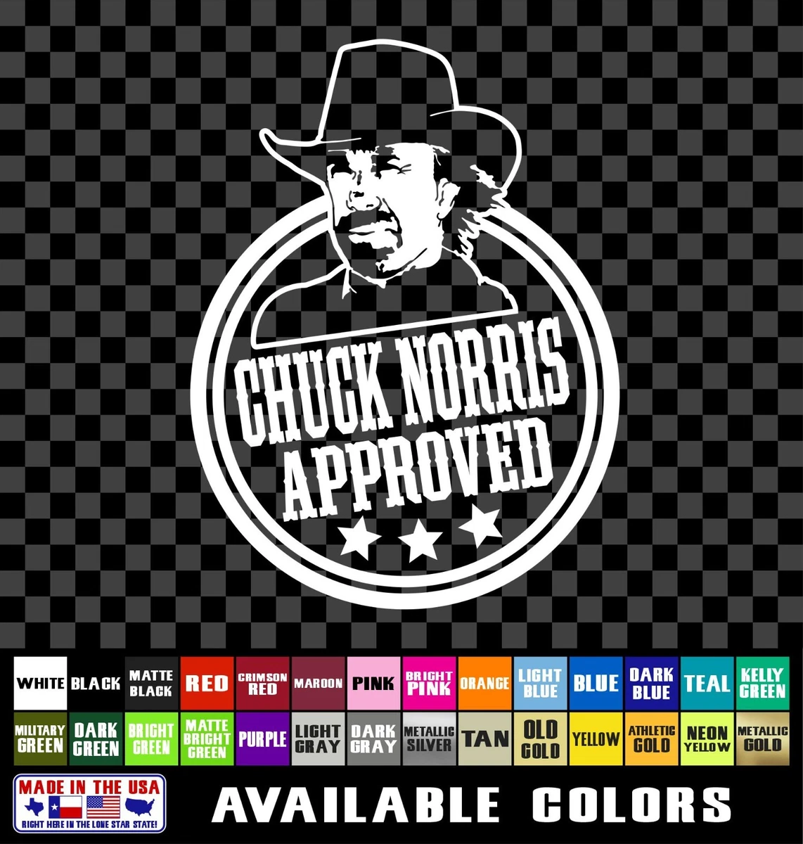 Chuck Norris Approved Sticker