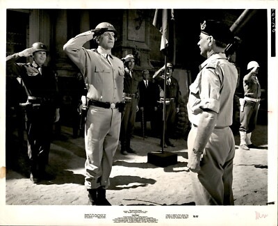LD285 1978 Original Photo GEORGE C SCOTT Patton General Military Salute ...