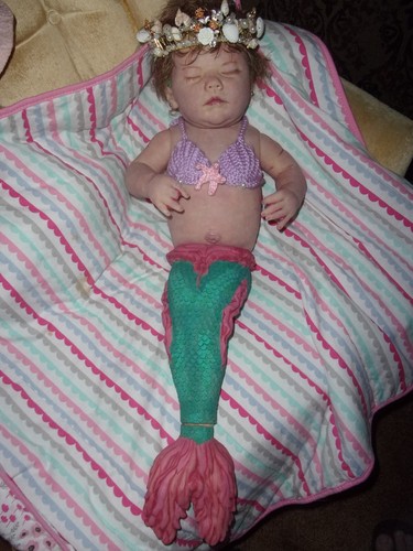 Reborn Rhynn mermaid baby by Enchanted Creatures | eBay