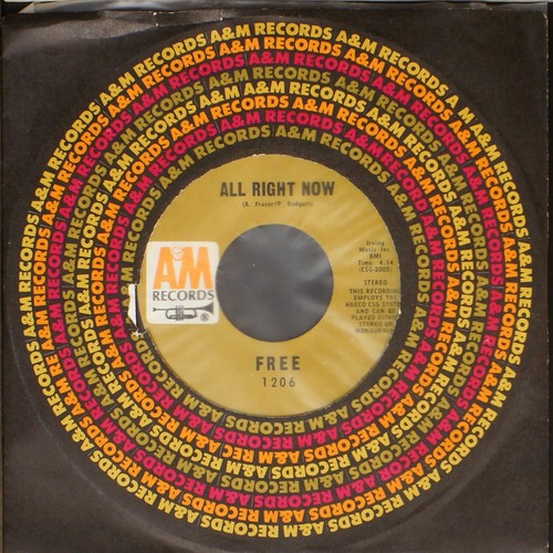 Free - All Right Now - 7" single 45rpm record | eBay