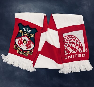 Wrexham afc United Airline Limited Edition Scarf of 12.000 | eBay UK