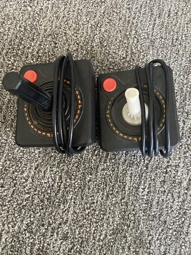 Lot Of 2 Original Atari 2600 Joystick Controllers Wired Joy Stick READ ...