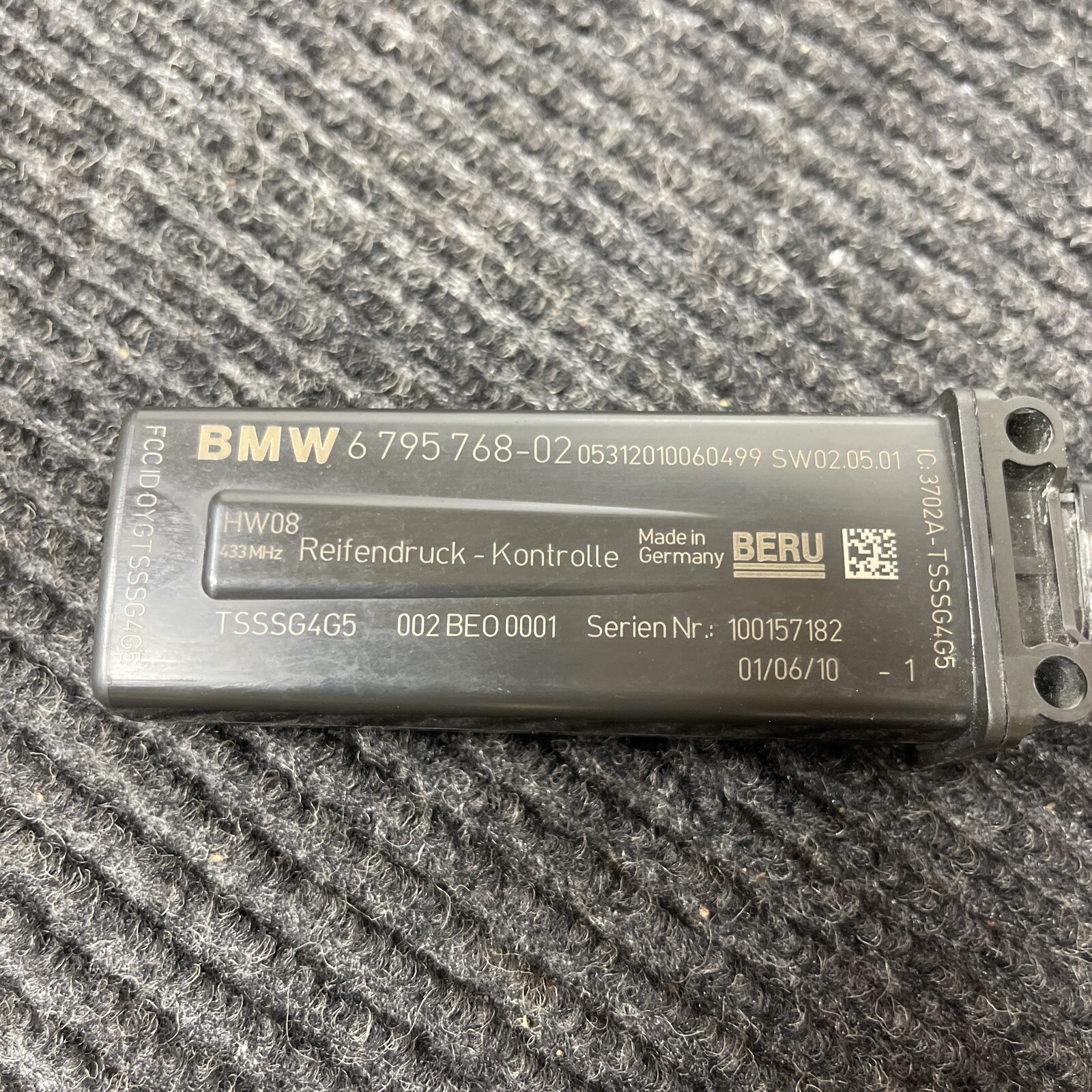 07-13 OEM BMW E88 E90 E92 E93 Tire Pressure Monitoring Sensor Module ...