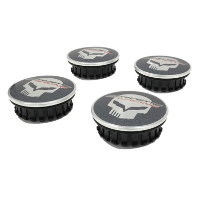 2014-2019 C7 Corvette Racing Center Caps 19301417 w/ Jake Skull Logo ...