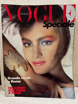 VOGUE ITALIE Septembre 1986 N 15 Valentino | eBay