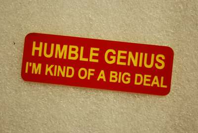 HUMBLE GENIUS I'M KIND OF A BIG DEAL (Fun Badges) | eBay