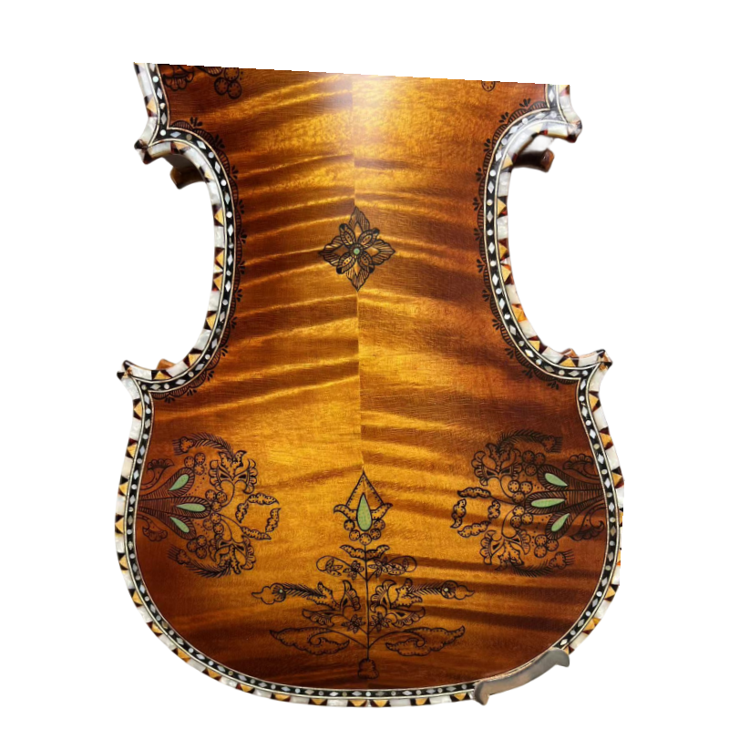 Hand made Norwegian fiddle 4 strings 4/4 violin Hardanger fiddle ...