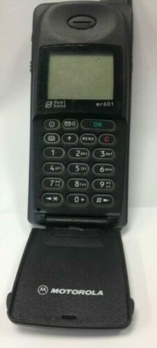 Vintage Nineties 90s Orange Motorola Flip Mobile Phone Mr601 Retro ...