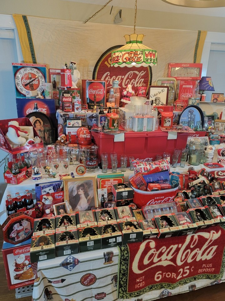 Coca Cola COLLECTION Huge Vintage Lot Coke Collectibles OVER 225+ Items ...