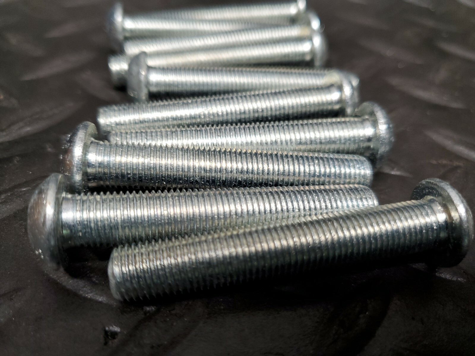 3/8"-24 x 2-1/4" ASTM F835 Button Hex Drive Bolt Cap Screw Zinc Alloy ...