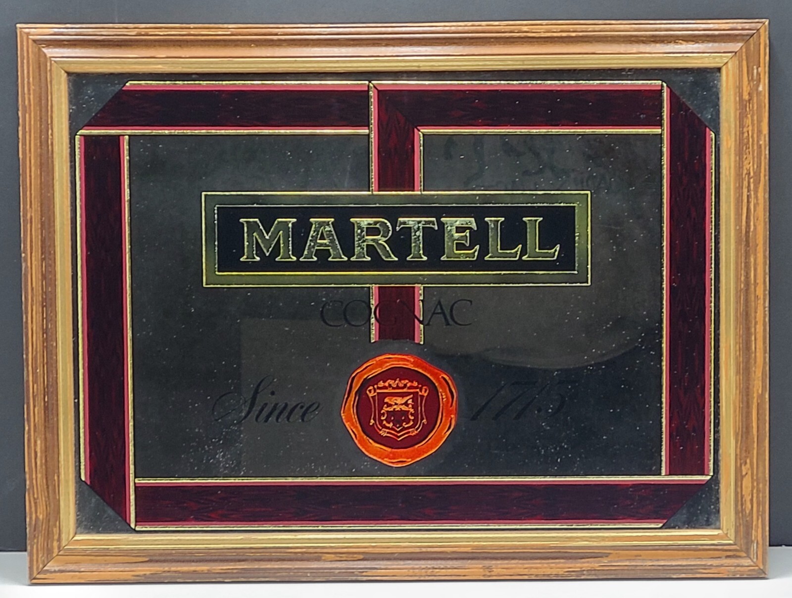 Vintage Beeco Mfg Co "Martell Cognac Since 1715" Wall Hanging Mirror ...