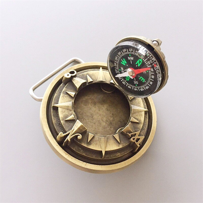 Antique Bronze Plated Compass Belt Buckle also Stock in the US | eBay