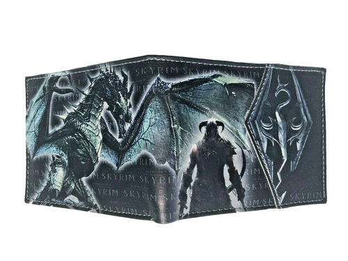 Elder Scrolls V Skyrim Wallet Purse ID Mens Kids Gaming PC MMO RPG ...