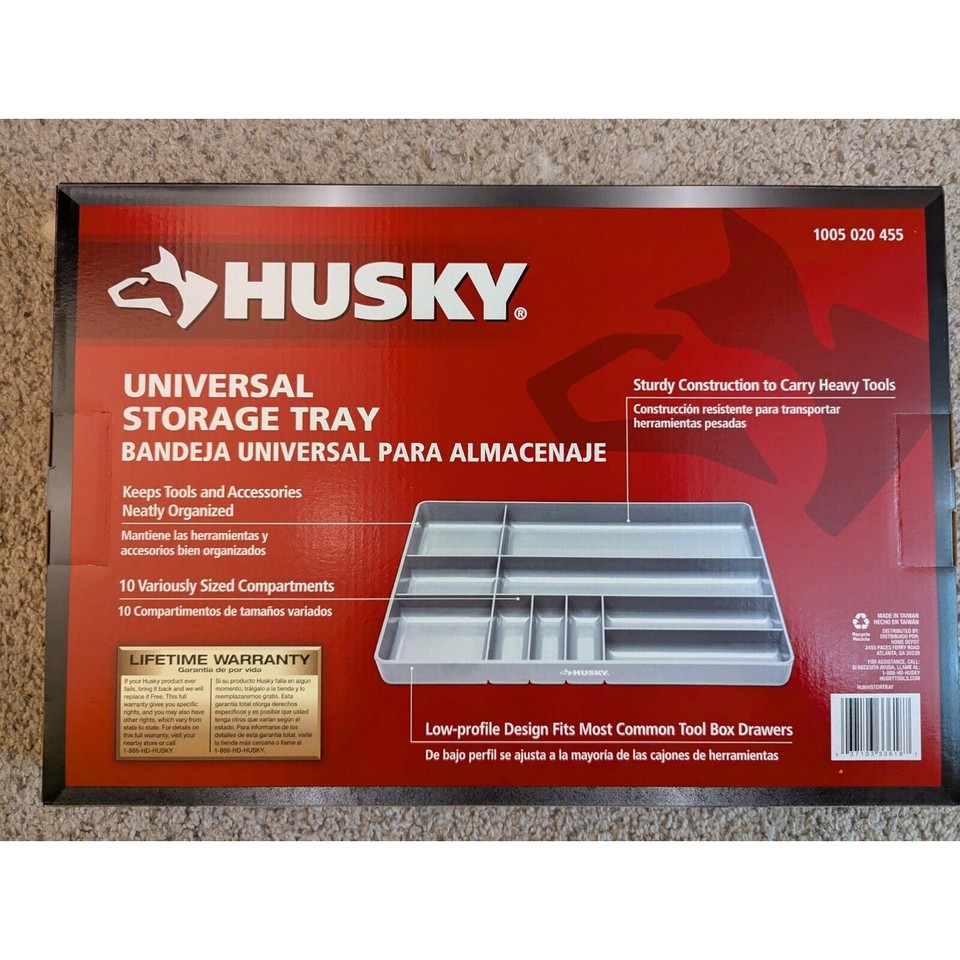 Husky Universal Storage Tray #1005020455 Sturdy Construction | eBay