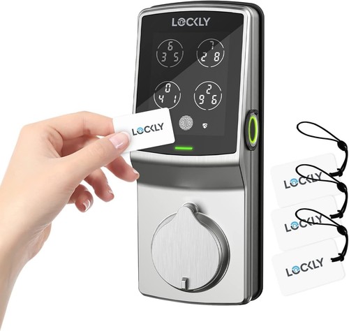 Lockly Secure Plus RFID Card Smart Lock - Keyless Entry Door Lock - PIN ...