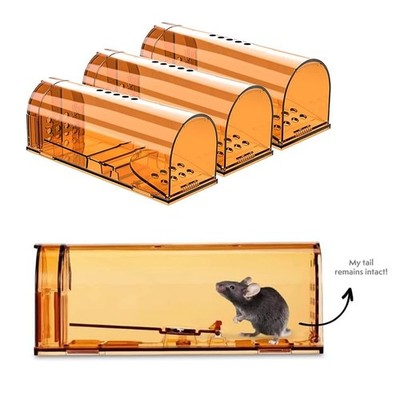 Pest X Pro Humane Mouse Trap 4 Pack No-Kill Rat Rodent Mice Indoor ...