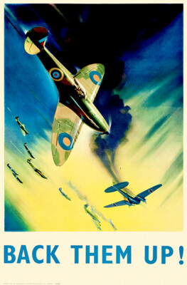 Back Them Up - Supermarine Spitfire Aircraft - 1942 - WWII - Propaganda ...