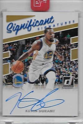 2017-18 Donruss KEVIN DURANT on card auto Significant Signature GS ...