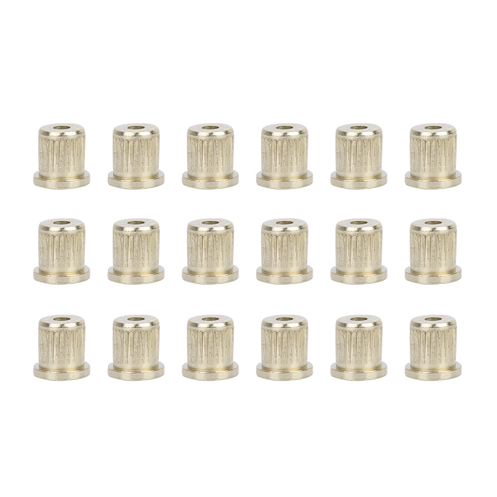 18x Brass Golden String Ferrules Electric Guitar Replacement Musical ...