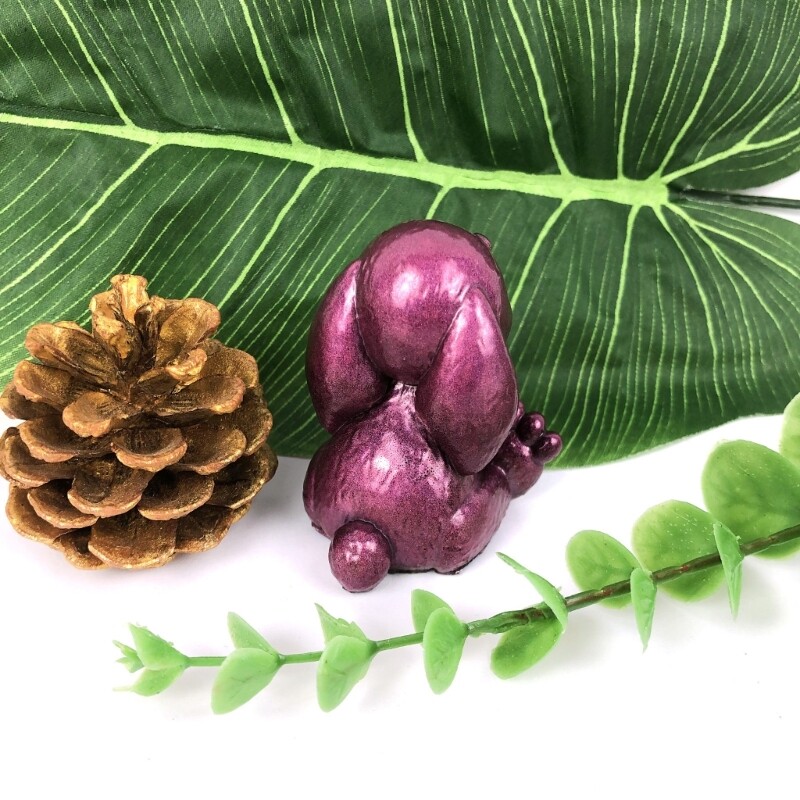 3D Animal Silicone Molds Long Ears Rabbits Ornament Resin Casting Molds ...