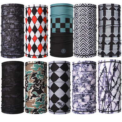 Biker Snood Cafe Race Skull Scarf Motorcycle Bandana Neck Tube Cycling ...