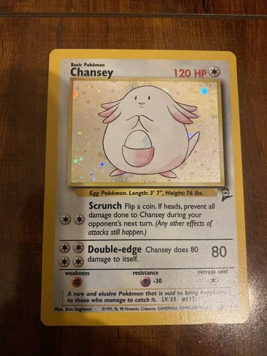 Pokemon Chansey Base Set 2 Vintage Holo 3/130 LP /NM🥚 | eBay