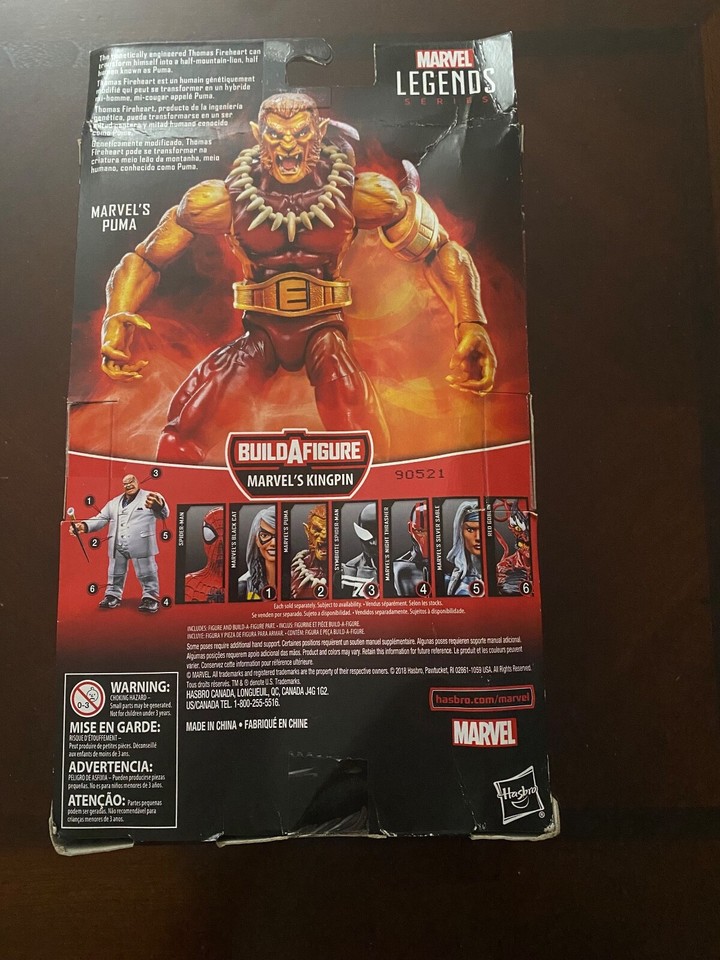 Marvel Legends Series - PUMA, Build A Figure Collection, New, never ...