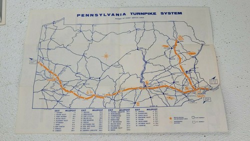 3 Pennsylvania Turnpike Maps PA Highway - 1966 1977 & Nice Early | eBay