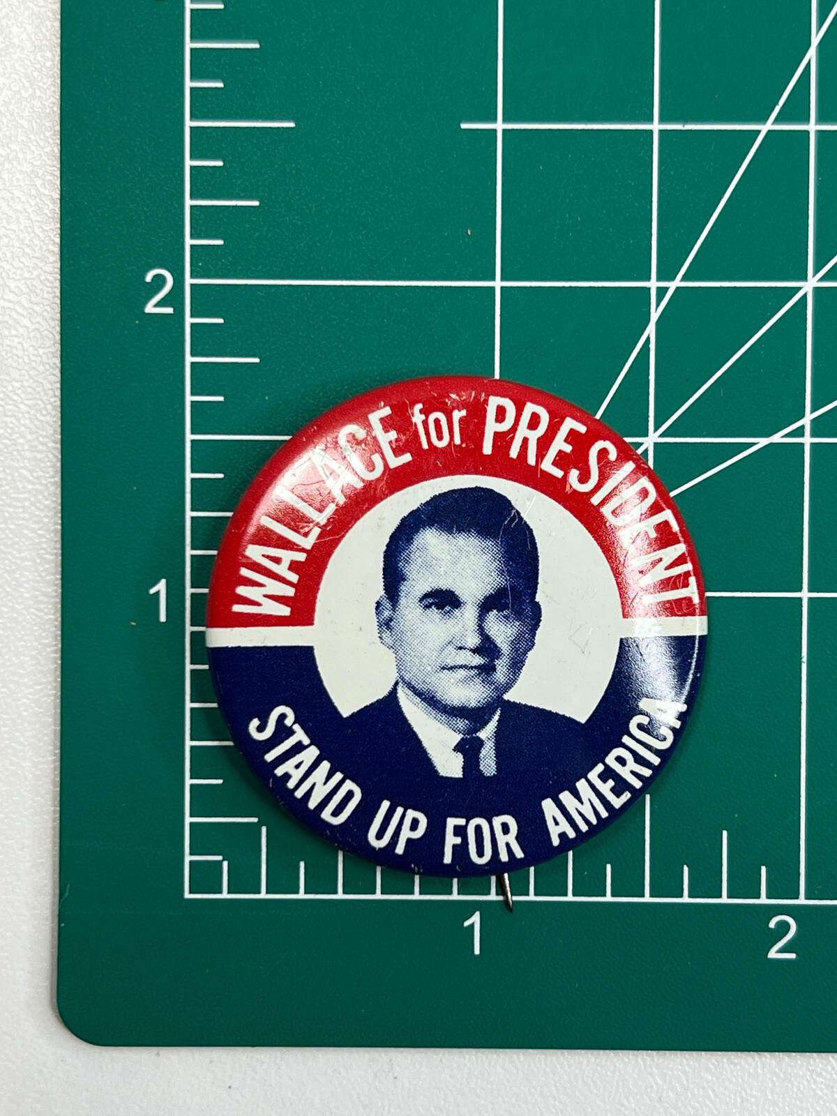 Vintage George Wallace 1968 Presidential Campaign Lapel Hat Pin Pinback ...