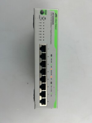 Allied Telesis AT-GS900/8 8-Port Ethernet Switch, 10/100/100 Base T ...