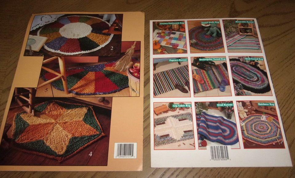 LOT OF 2 CROCHET RUG BOOKS -" SCRAP YARN RUGS" & "PATCHWORK RUGS" | eBay
