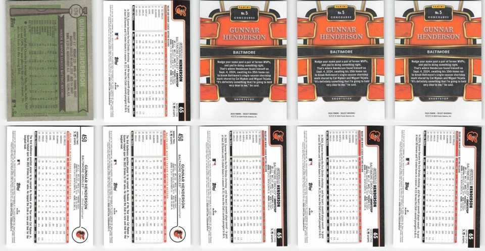 (50) Gunner Henderson Lot MLB Baseball Cards Collection | eBay