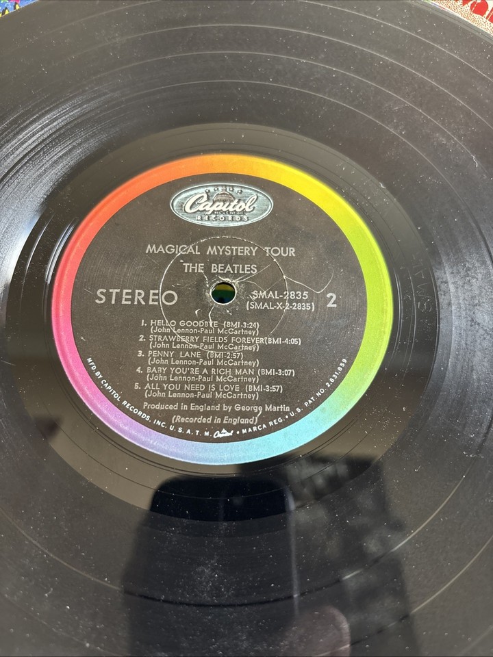 BEATLES ~ MAGICAL MYSTERY TOUR CAPITOL RAINBOW LABEL BOOKLET INTACT ...